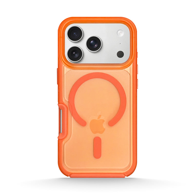 Orange | iPhone Translucent Matte MagSafe Case – Magpiec