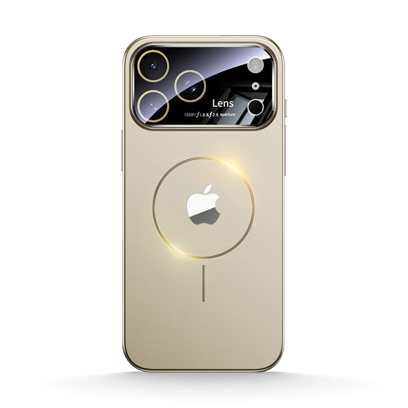 Titanium Gold | iPhone Magsafe Large Window Matte Case – Magpiec