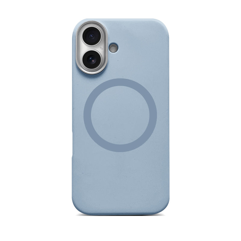 Light Blue | iPhone MagSafe Metal Lens Frame Silicone Case – Magpiec
